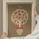 ruby anniversary gift ‘personalised family tree print’ by the typecast ...