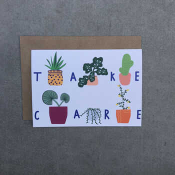 Take Care Card By Isabel Canvas | notonthehighstreet.com