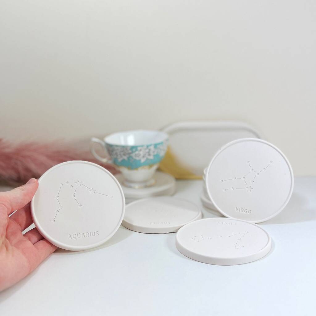 Star Sign Drink Coasters Zodiac Sign Gifts By The Happy Place ...
