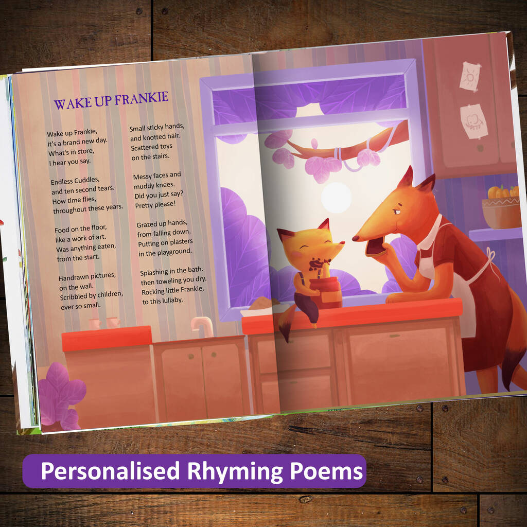 nursery rhymes and personalised lullabies book by my magic name ...