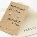 friendship star silver earrings by wue | notonthehighstreet.com