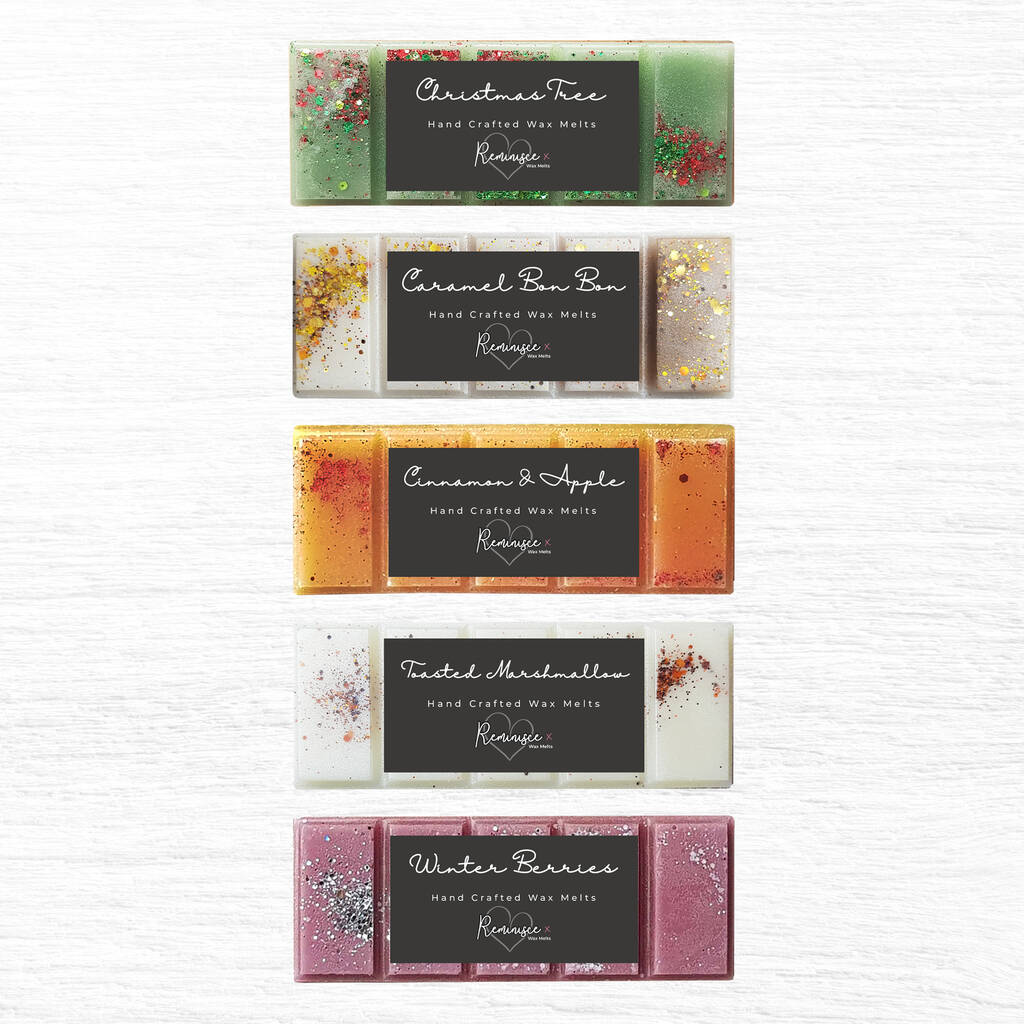 Christmas Wax Melt Bar Gift Box By Reminisce Wax Melts 