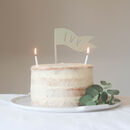 Personalised Name Flag Cake Topper By Fira Studio | notonthehighstreet.com
