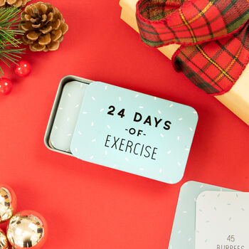 24 Days Of Exercise Advent Calendar Tin By Proper Goose ...