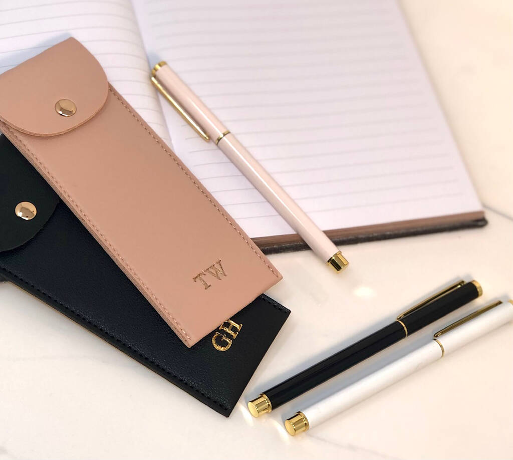 Ballpoint Pen With Monogrammed Pouch By Lovethelinks ...