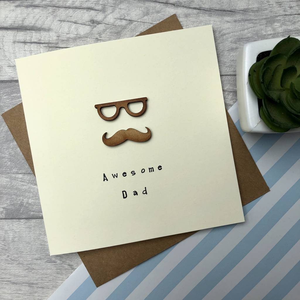 Design Your Own awesome Dad Birthday Card By Alphabet Bespoke