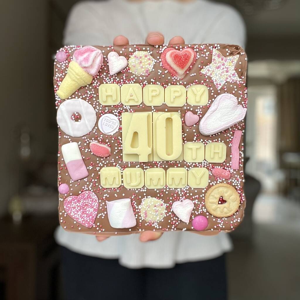 Personalised Message Chocolate Slab By Choc Til You Drop ...