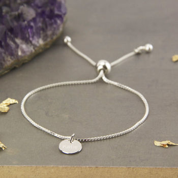 Sterling Silver Adjustable Sliding Bracelet By Gaamaa ...