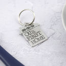 Our First Home Housewarming Gift Personalised Keyring By Multiply ...