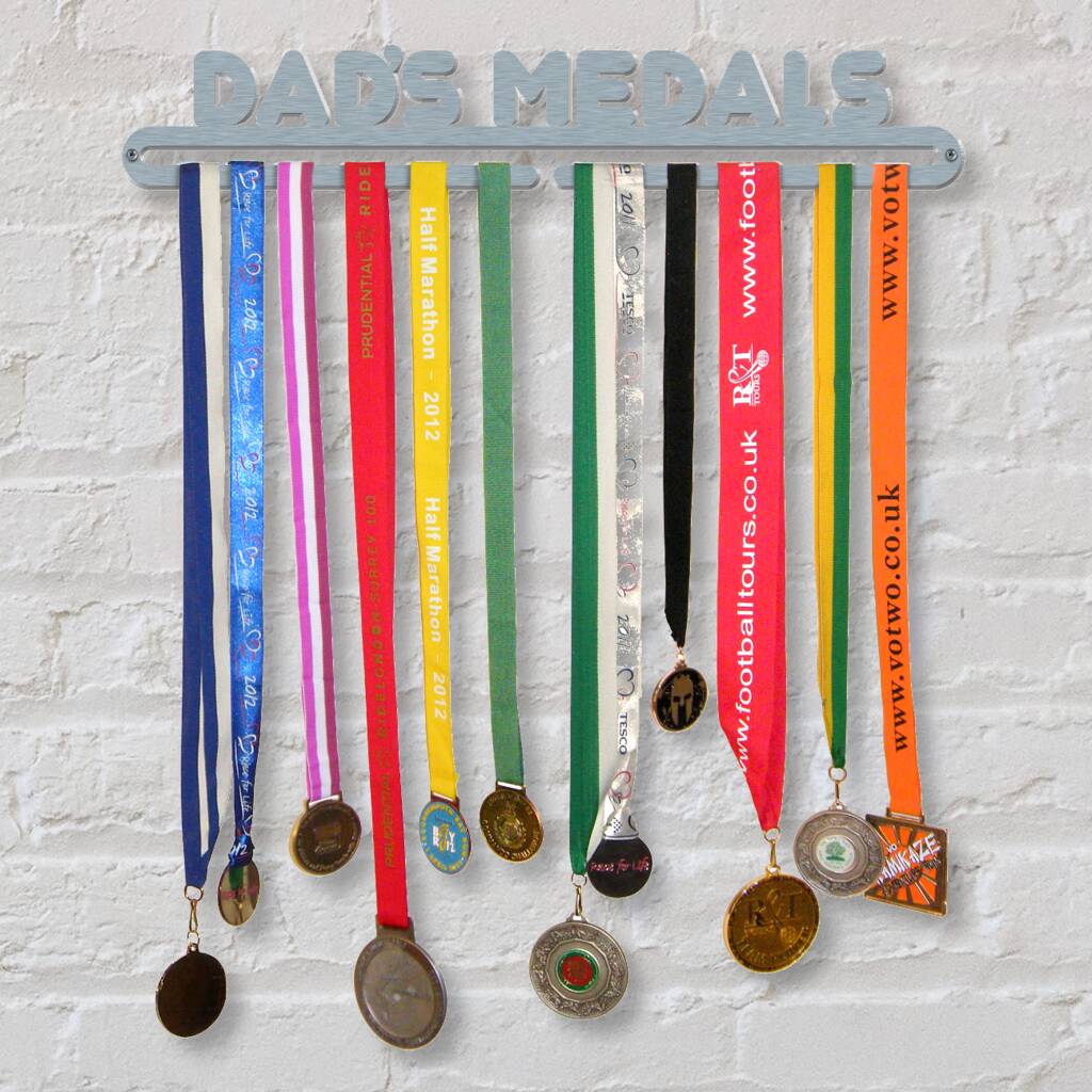 'dad's Medals' Medal Display Hanger By The Medal Hanger Shop ...