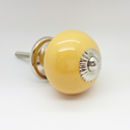 yellow ceramic door knobs cupboard drawer pull handles by g decor ...