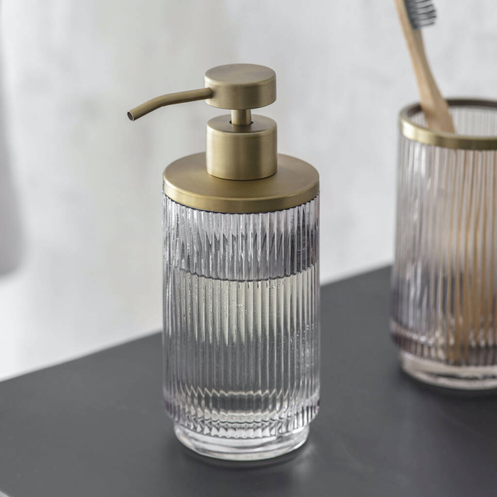Glass Soap Dispenser By All Things Brighton Beautiful glass-soap-dispenser-by-all-things-brighton-beautiful