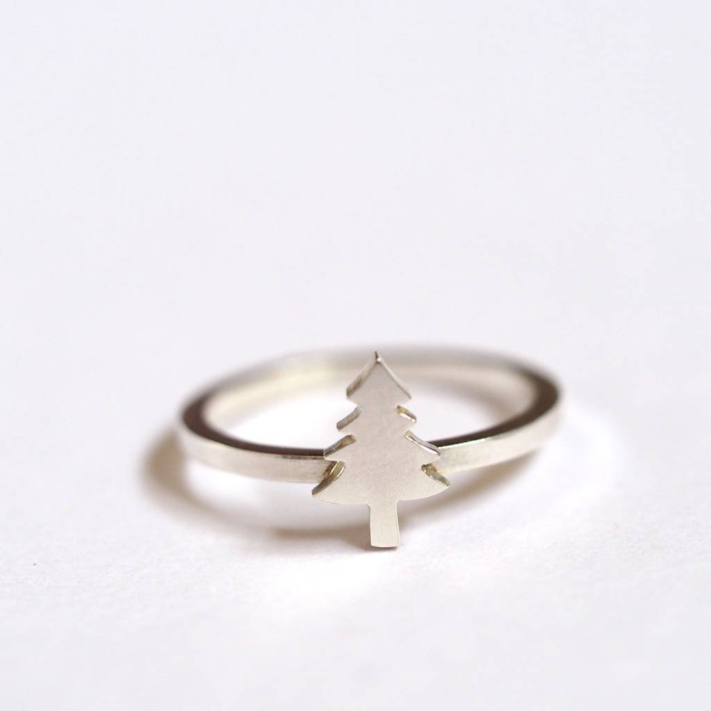 Evergreen Tree Ring By Rock Cakes | notonthehighstreet.com