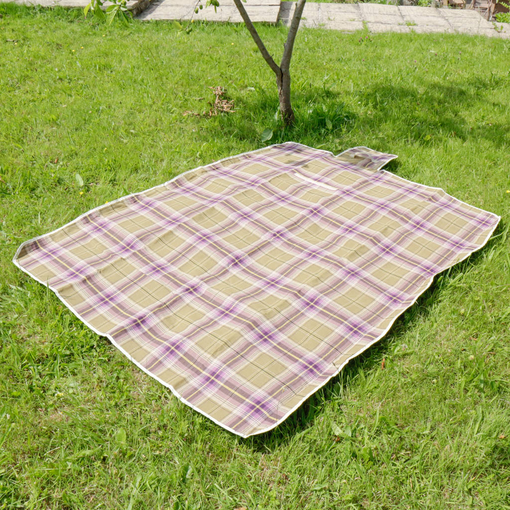 deluxe purple tartan picnic rug by dibor | notonthehighstreet.com
