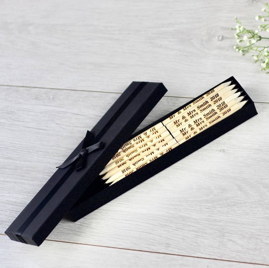 Engraved Personalised Pencils By BEEcycle | notonthehighstreet.com