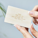 Wooden Personalised Wooden Message Token By Sophia Victoria Joy ...