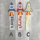 Personalised Children's Rocket Ship Bookmark By Cherish Handmade ...