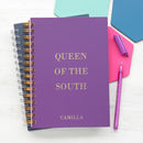 Personalised Queen Of The South Notebook By Jin.B | notonthehighstreet.com