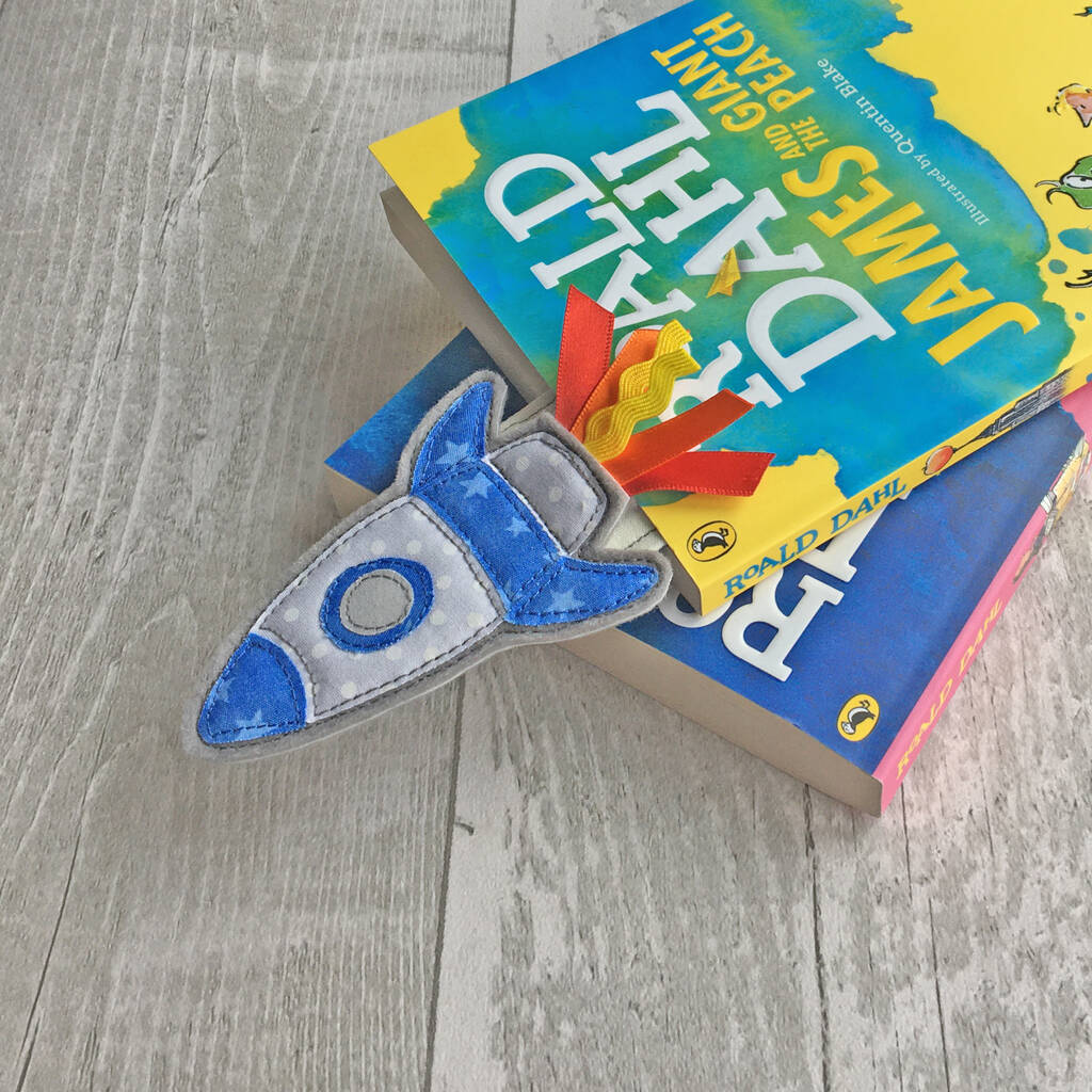 personalised children's rocket ship bookmark by cherish handmade ...