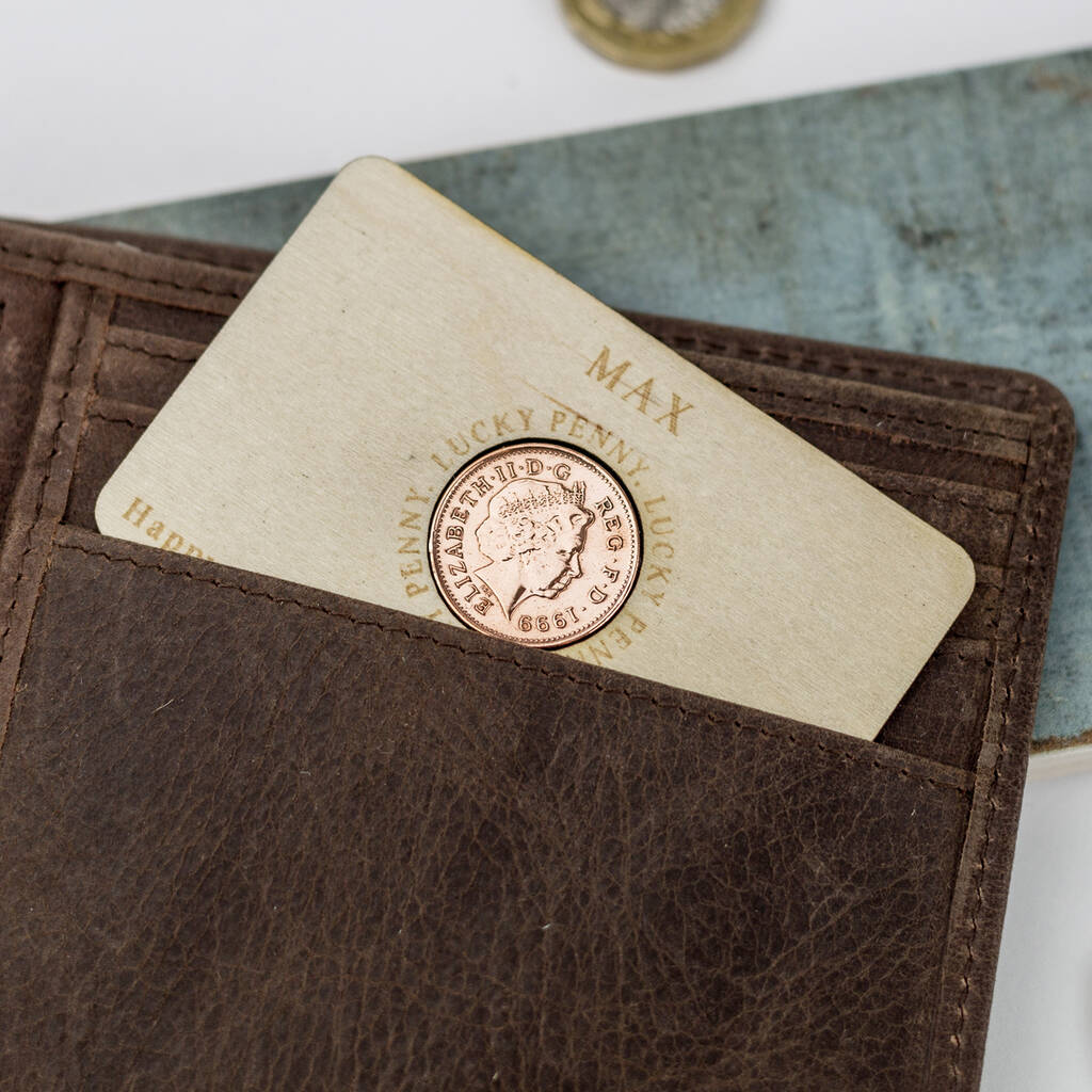 Penny Coin Birthday Keepsake Wallet Card 1971 To 2005 By Ellie Ellie ...