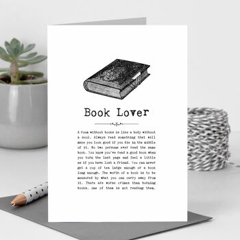 Book Lover Card By Coulson Macleod | notonthehighstreet.com