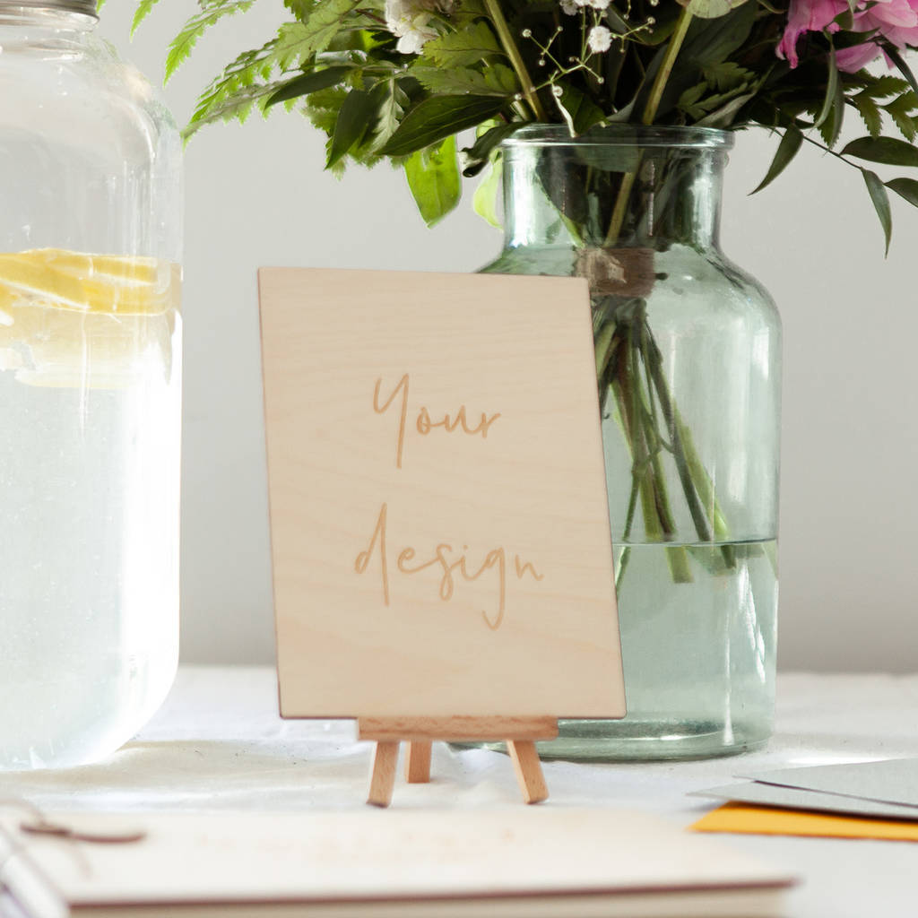 Custom Design Wedding Sign By Clouds and Currents | notonthehighstreet.com