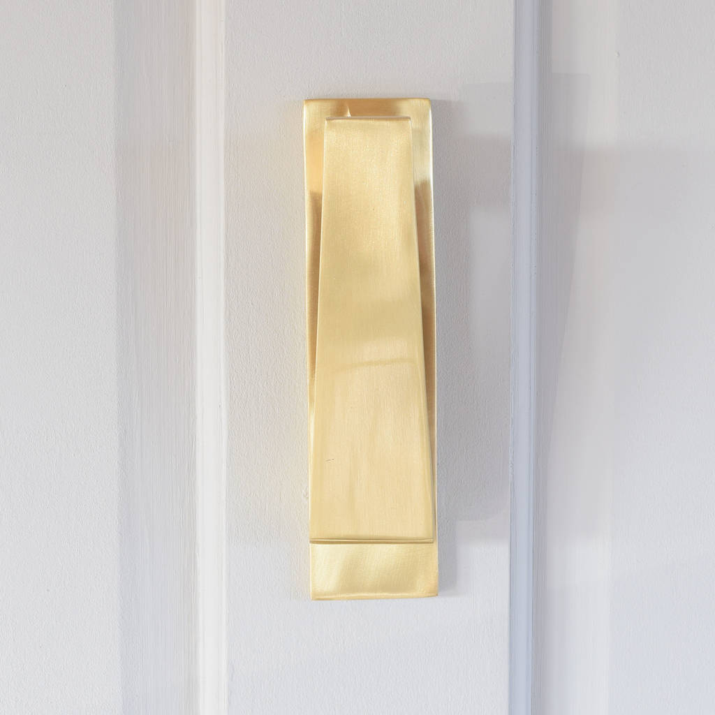 art deco matte brass house door numbers by pushka home ...