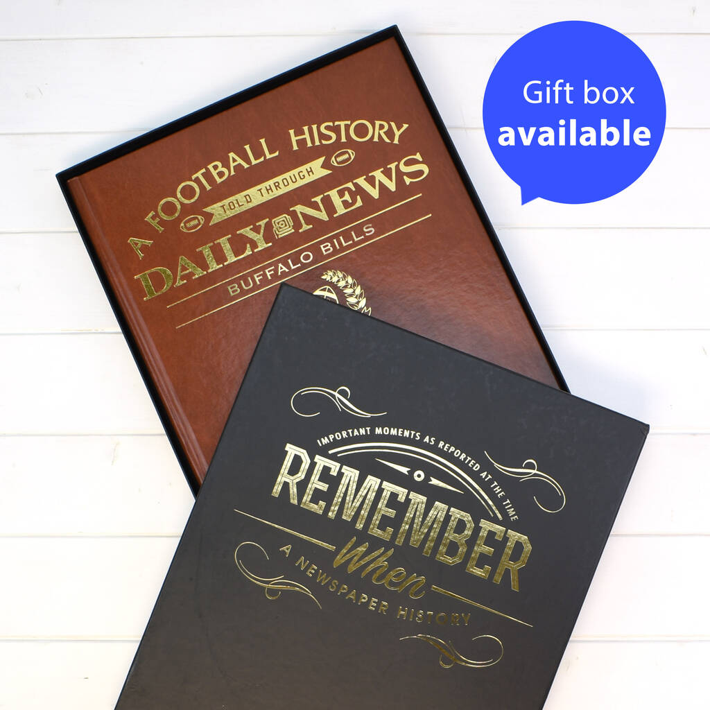 Buffalo Bills Personalised Gift Newspaper Book By Historic Newspapers ...