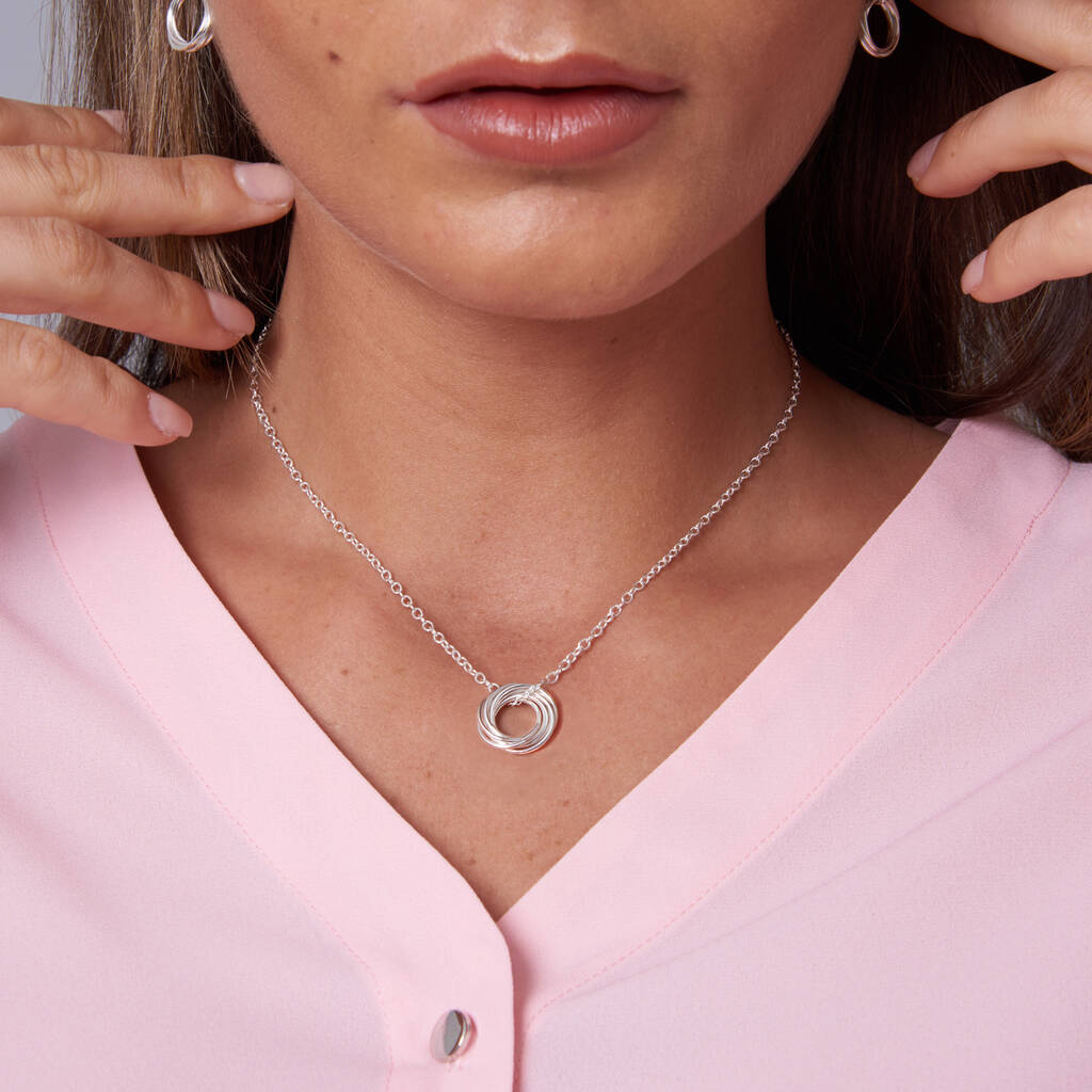 30th Birthday Three Rings For Three Decades Necklace By Pretty ...