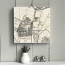 New Home Postcode Map Print On Wood By Northern Logic ...