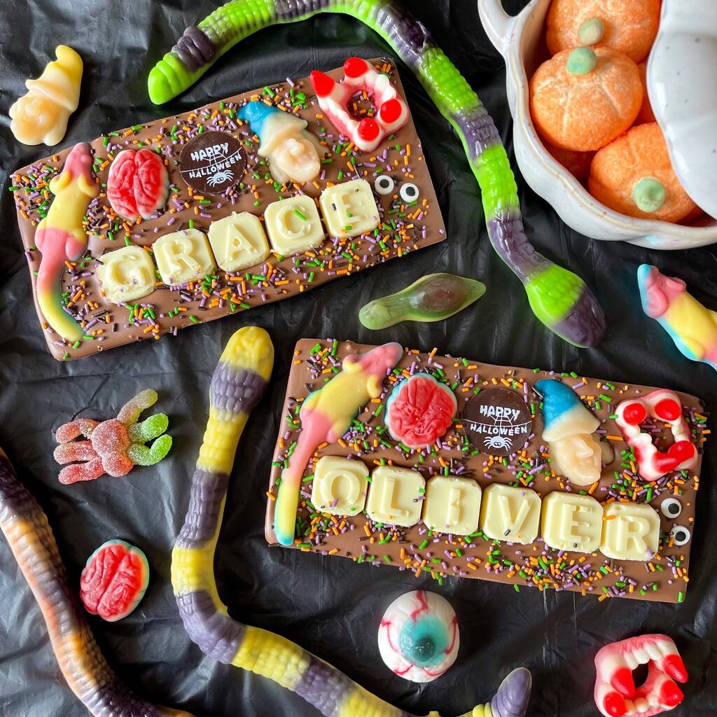 Personalised Happy Halloween Chocolate Bar By Choc Til You Drop ...