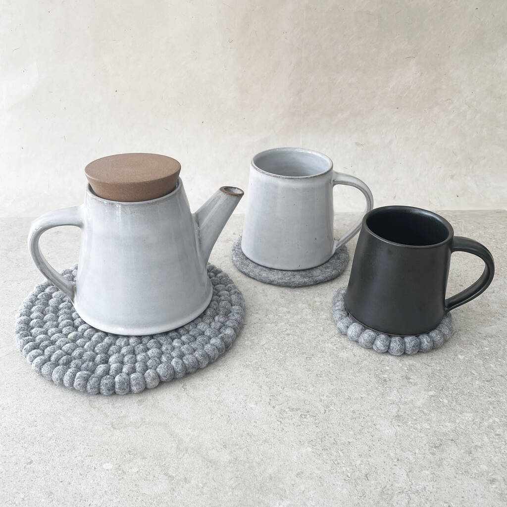 Fair Trade Handmade Glazed Stoneware Conical Mug By AURA QUE ...