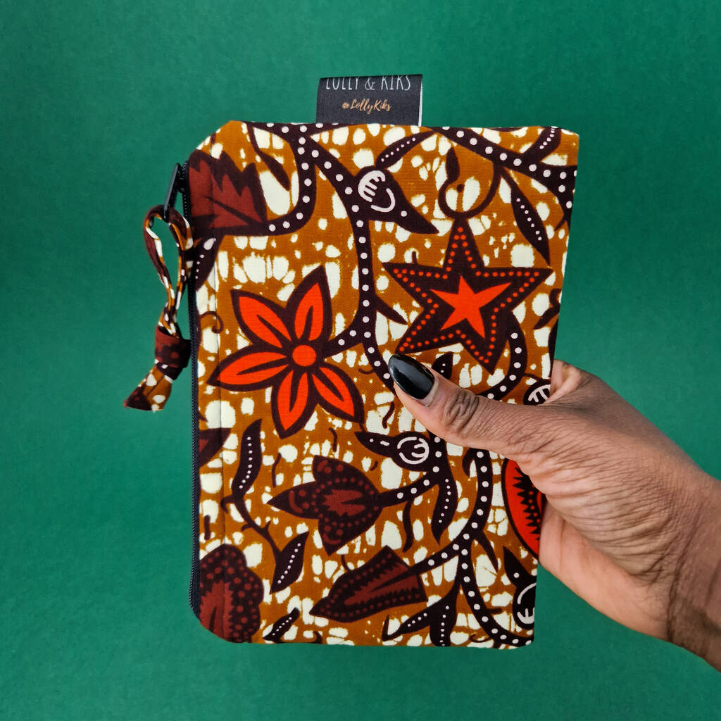 Small African Print Zip Pouch | Kwesi Print By Lolly & Kiks