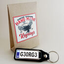 Personalised International Number Plate Key Ring By Frozen Fire ...