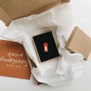 Red Telephone Box Enamel Pin By Annie Montgomery Design ...