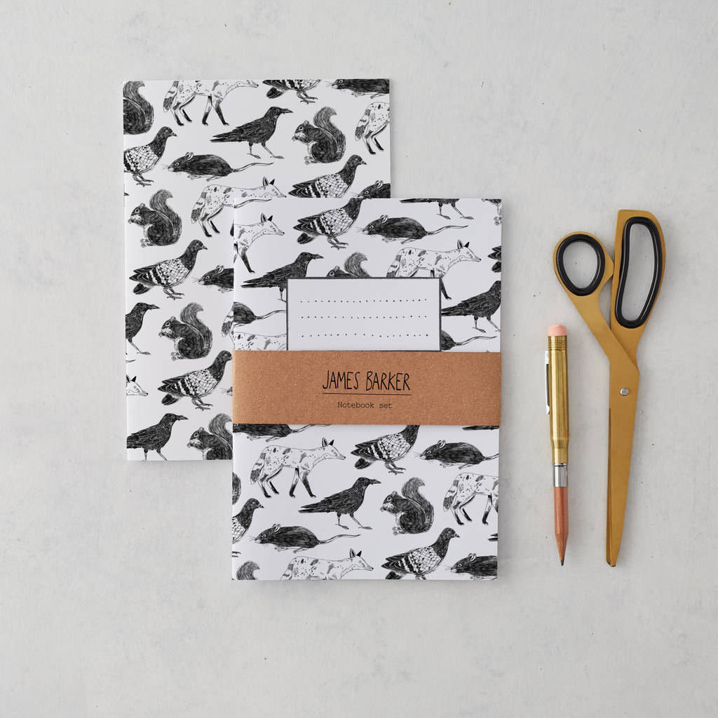 london notebook set of three by james barker | notonthehighstreet.com