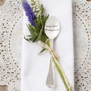 Personalised Tea Spoon Wedding Favour By The Cutlery Commission ...