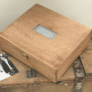 personalised wooden memory box by warner's end | notonthehighstreet.com