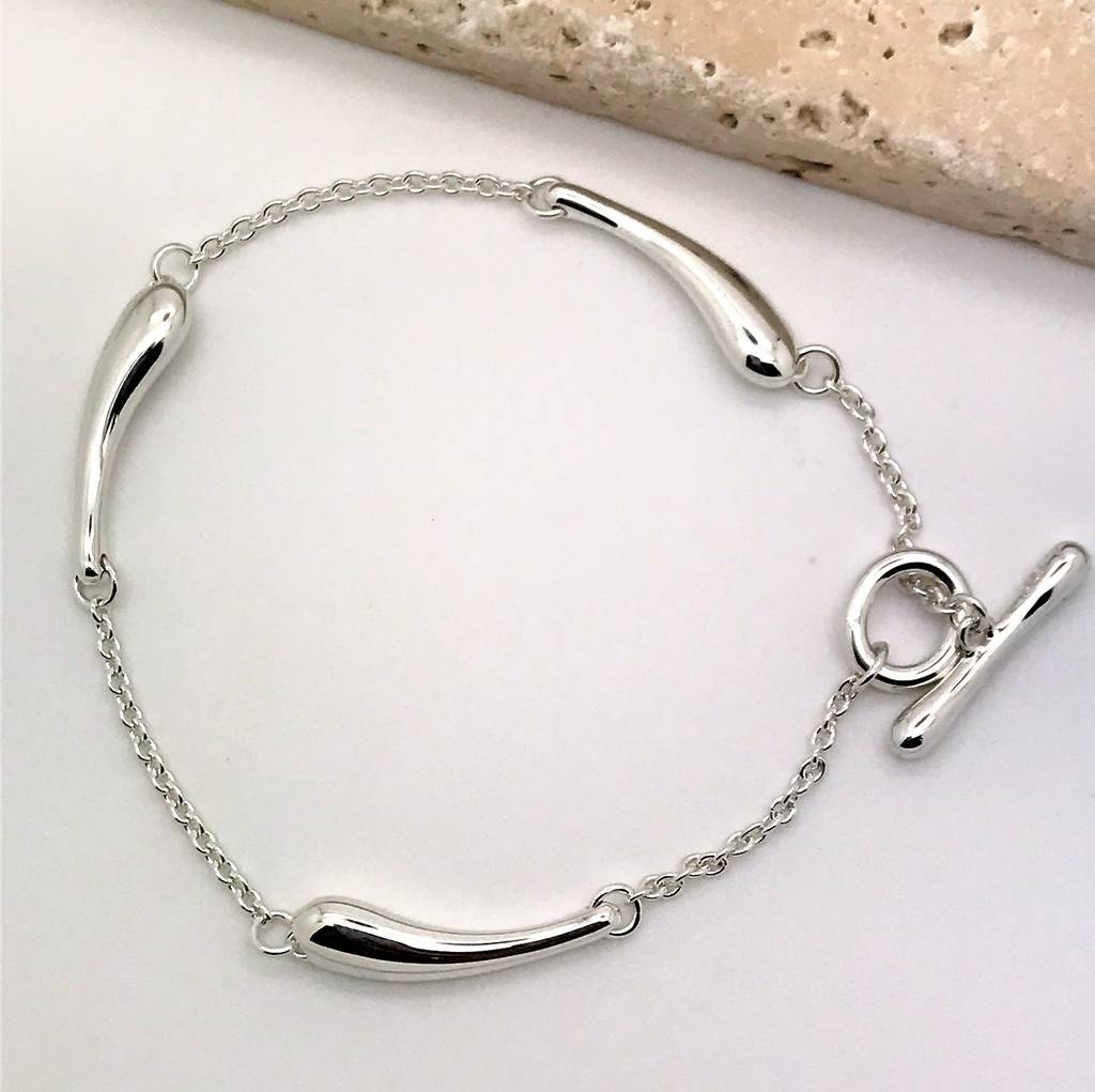 Triple Drop Bracelet By Lucy Quartermaine | notonthehighstreet.com