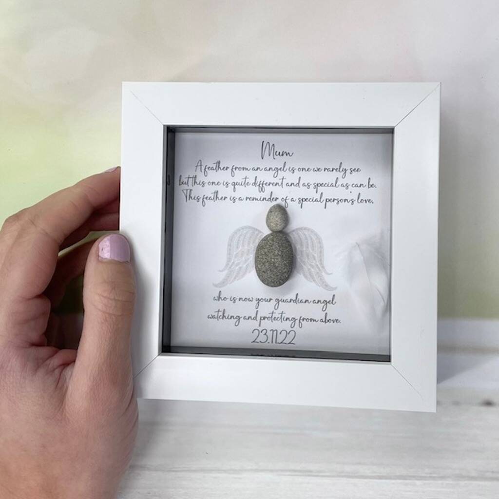Personalised Guardian Angel Pebble Picture By La de da! Living ...