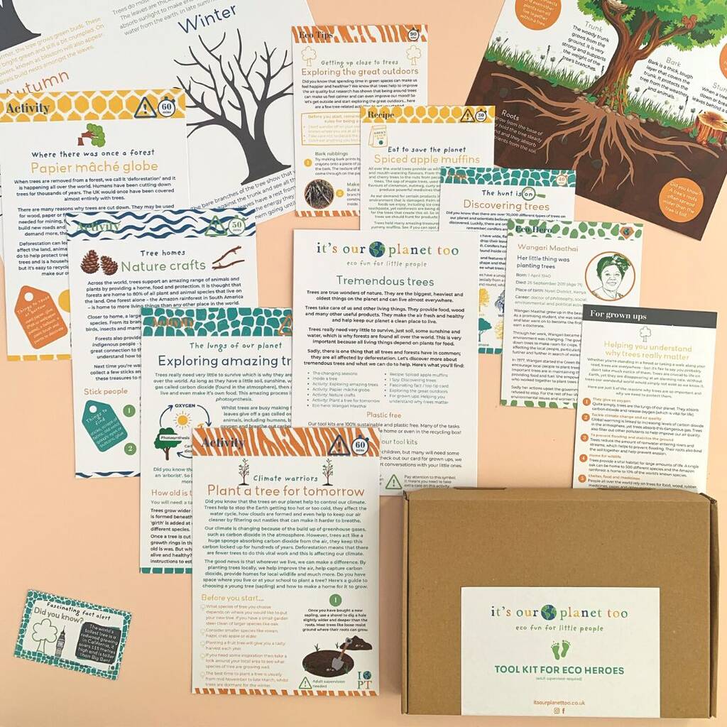 Children's Eco Activity Box: Tremendous Trees By It's Our Planet Too ...