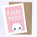 personalised new baby card by small dots | notonthehighstreet.com