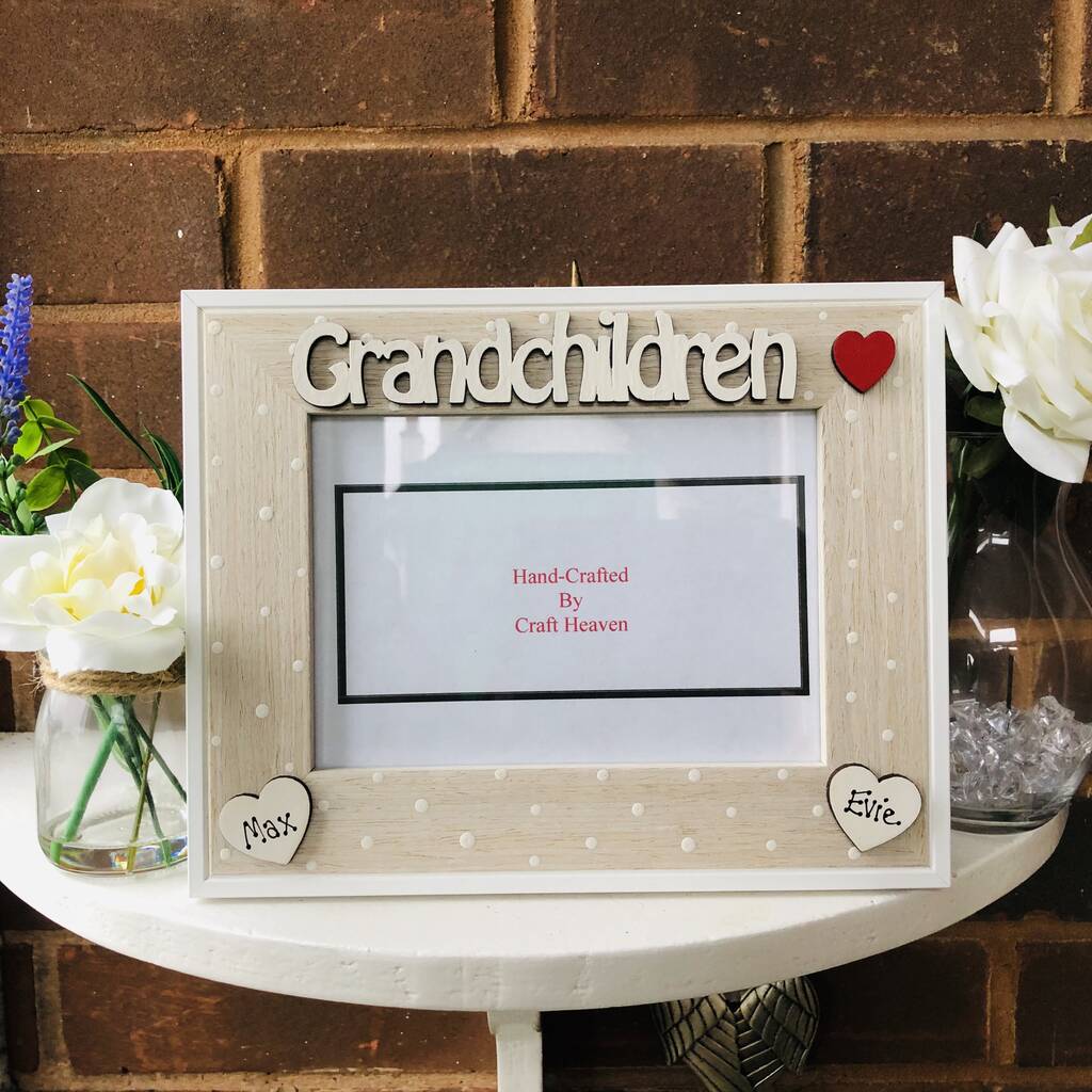 Personalised Grandchildren Photo Frame Mother's Day By Craft Heaven ...