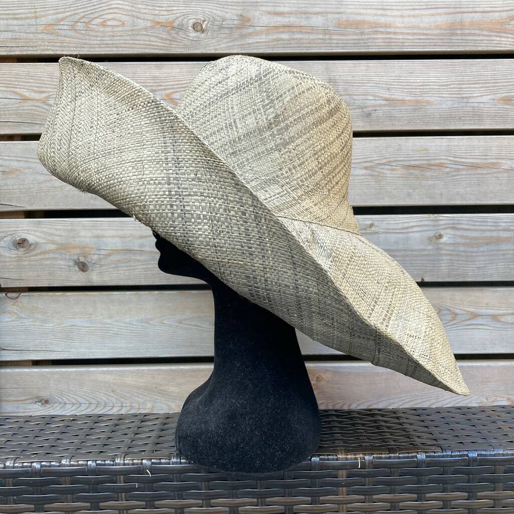Large Brim Fold Up Straw Hat By Plum & Ivory | notonthehighstreet.com