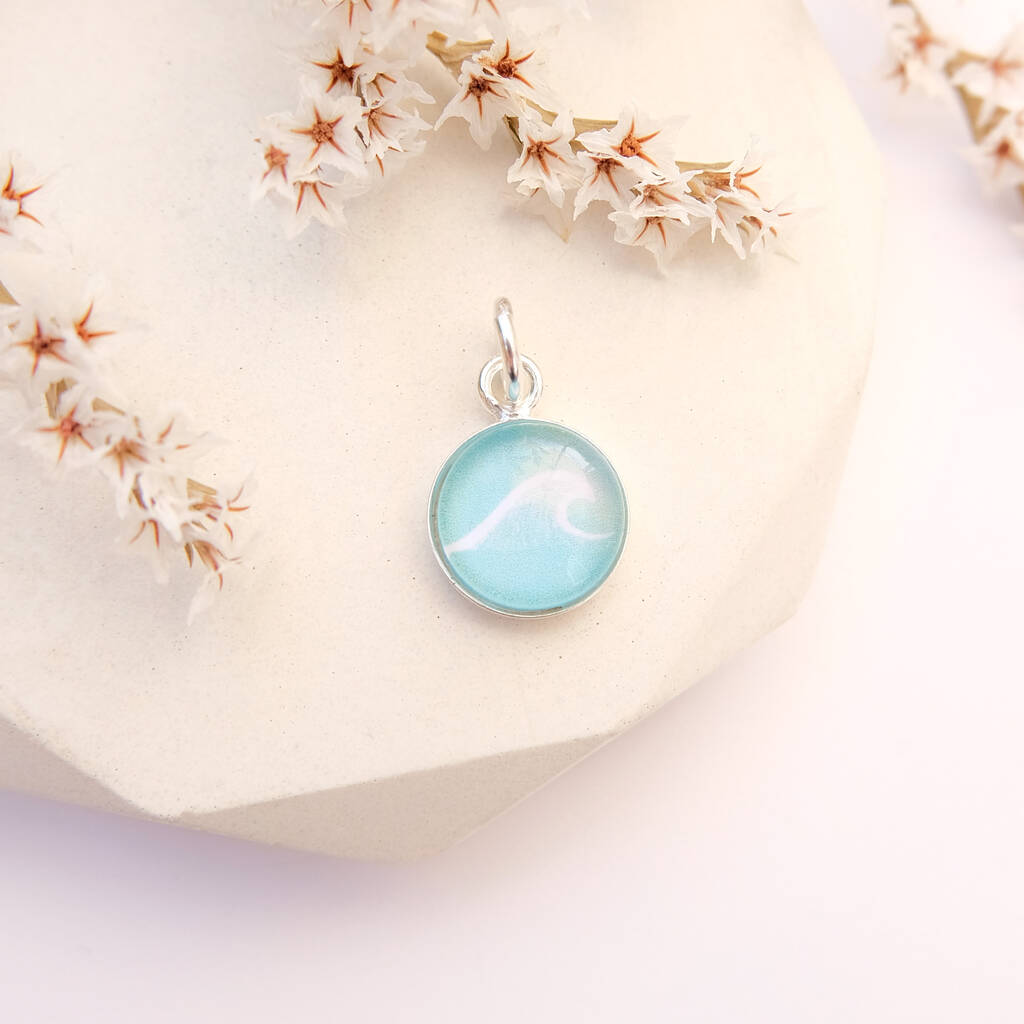 Sterling Silver Wave Charm By Cassiopi | notonthehighstreet.com