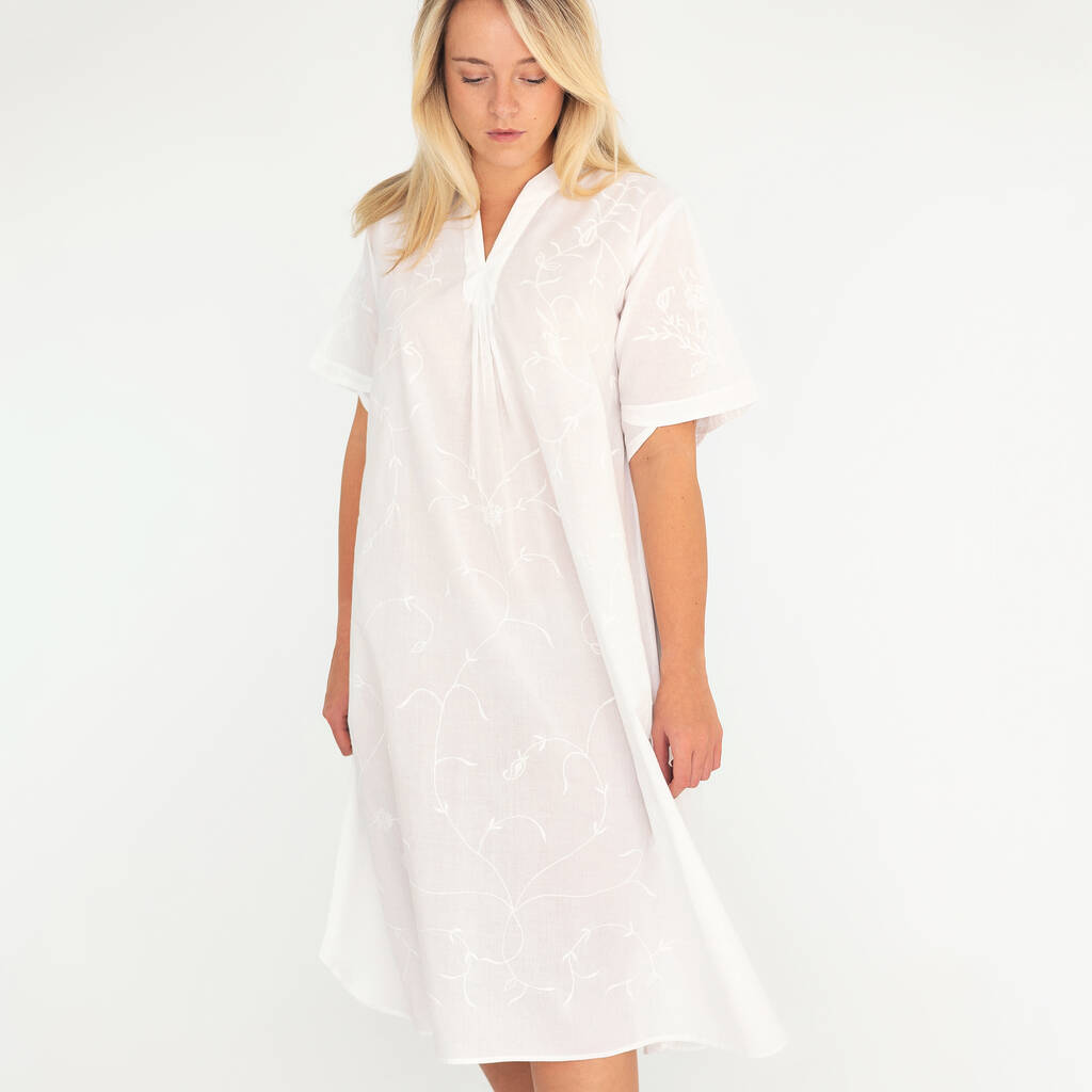 Polly Cotton Victorian Style Nightdress By Mini Lunn ...