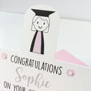 personalised girl's graduation congratulations card by just toppers ...