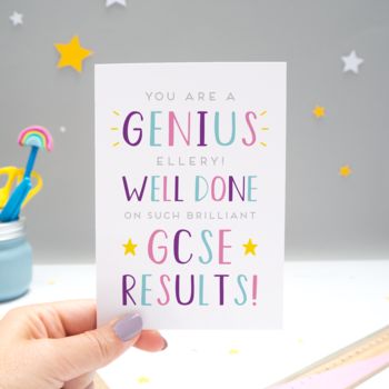 Personalised Gcse Genius Card By Joanne Hawker | notonthehighstreet.com