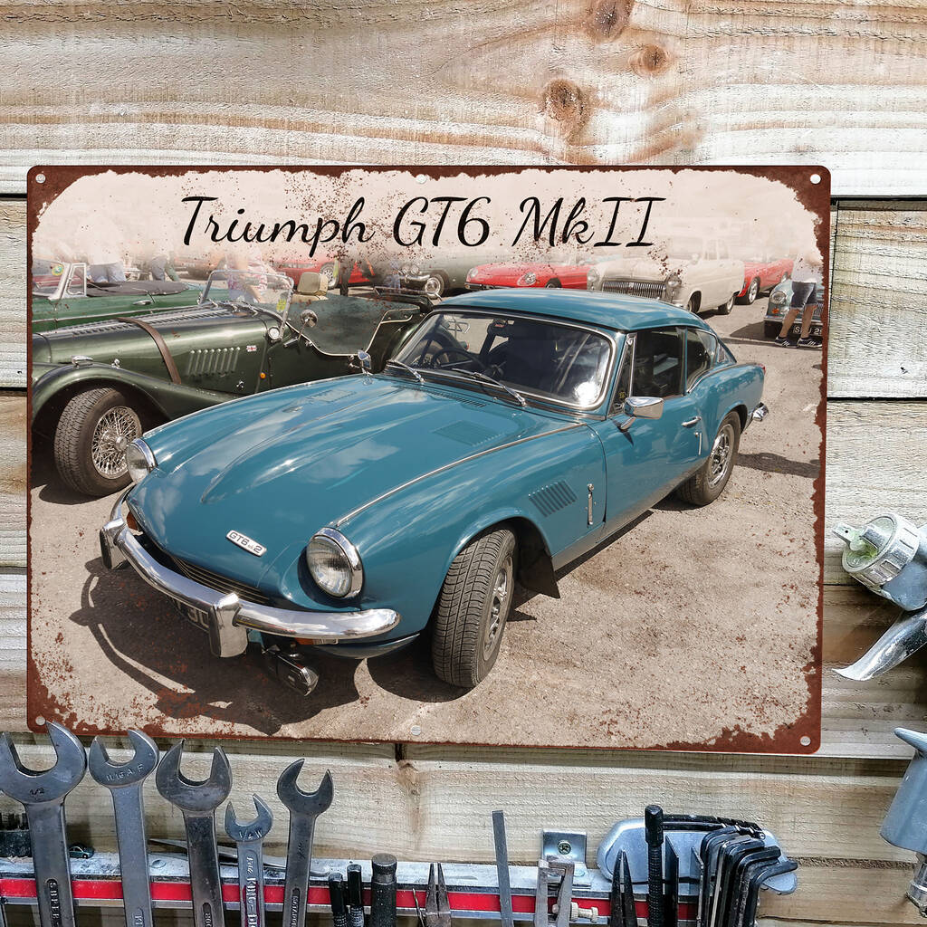 Personalised Car Photo Metal Vintage Sign By Retro Etch ...