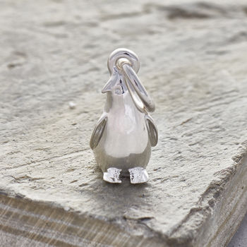 Solid Silver Penguin Charm By Scarlett Off The Map Jewellery ...
